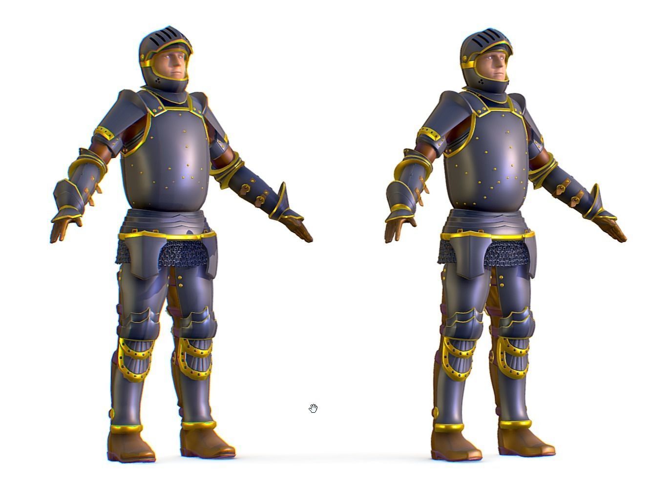 3D model Subdivision 3D Men The Heavy Knight VR / AR / low-poly | CGTrader