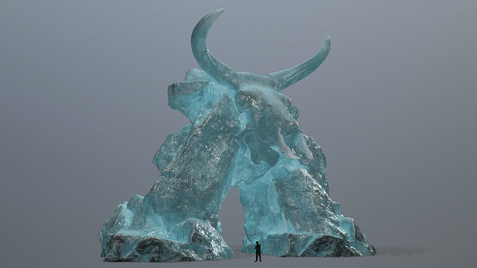 3D model ice skull gate VR / AR / low-poly | CGTrader