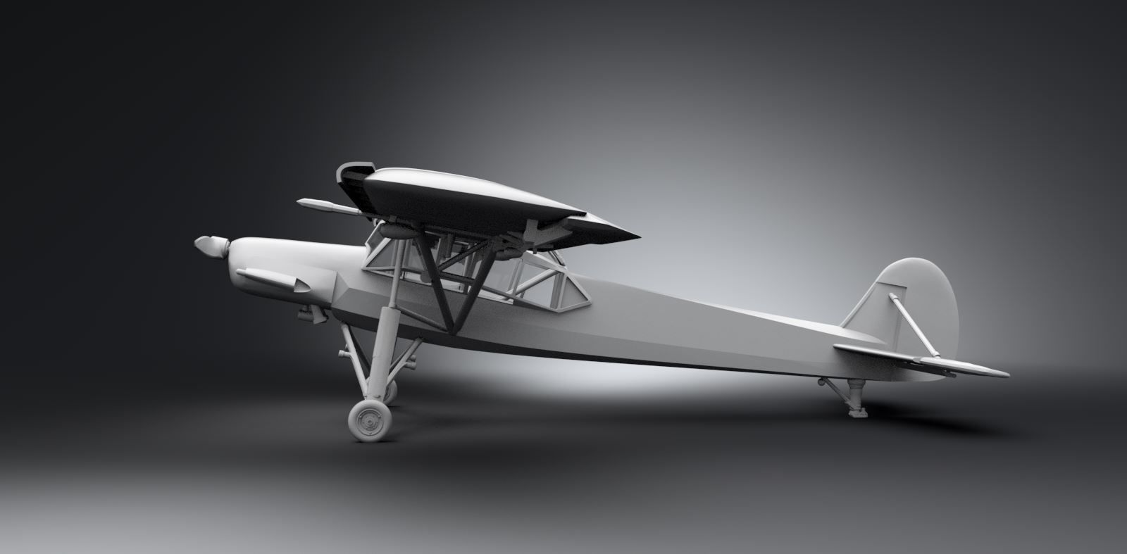 Fieseler Storch Scale mdel 3D model 3D printable | CGTrader