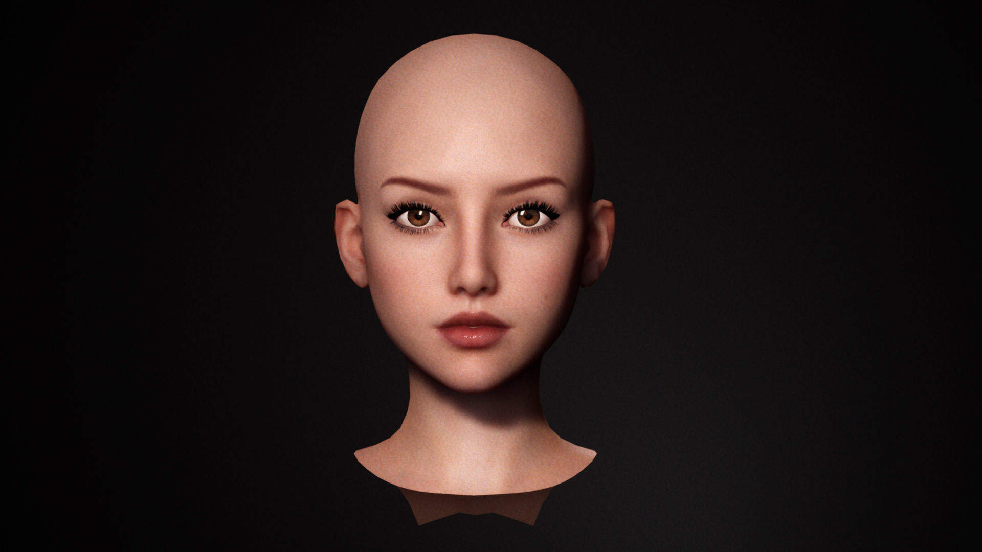3D model 10 FEMALE HEADS PACK - Rigged with ARKit shapes VR / AR / low-poly | CGTrader