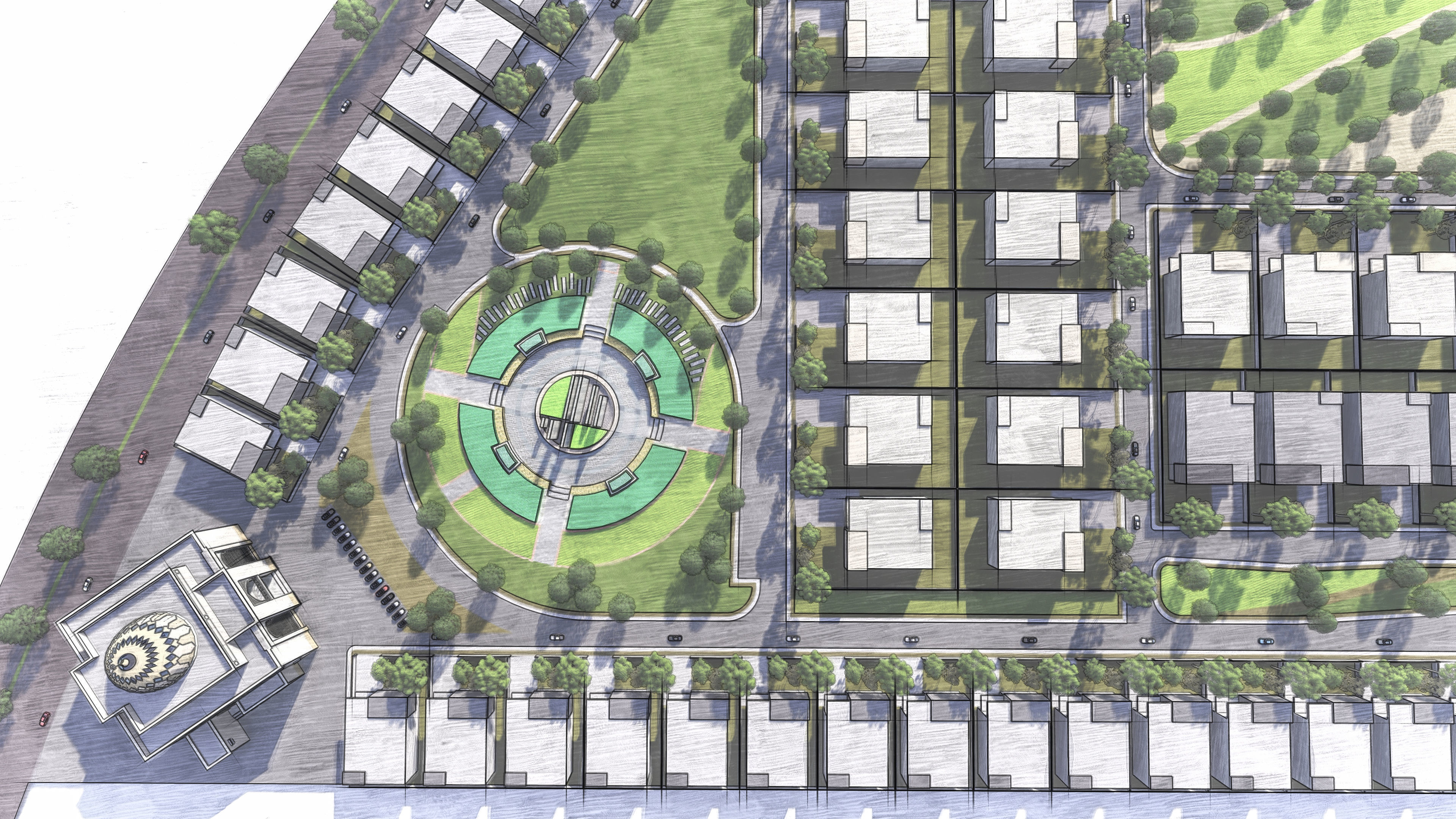 Affordable housing community project 3d model 3D model | CGTrader