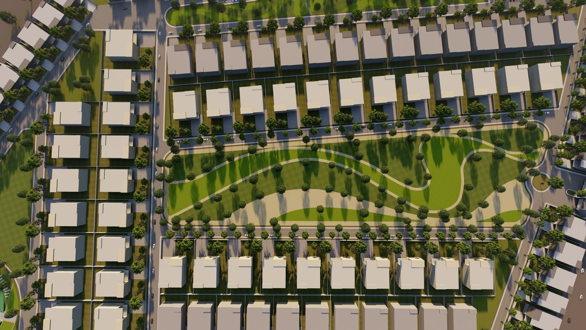Affordable housing community project 3d model 3D model | CGTrader