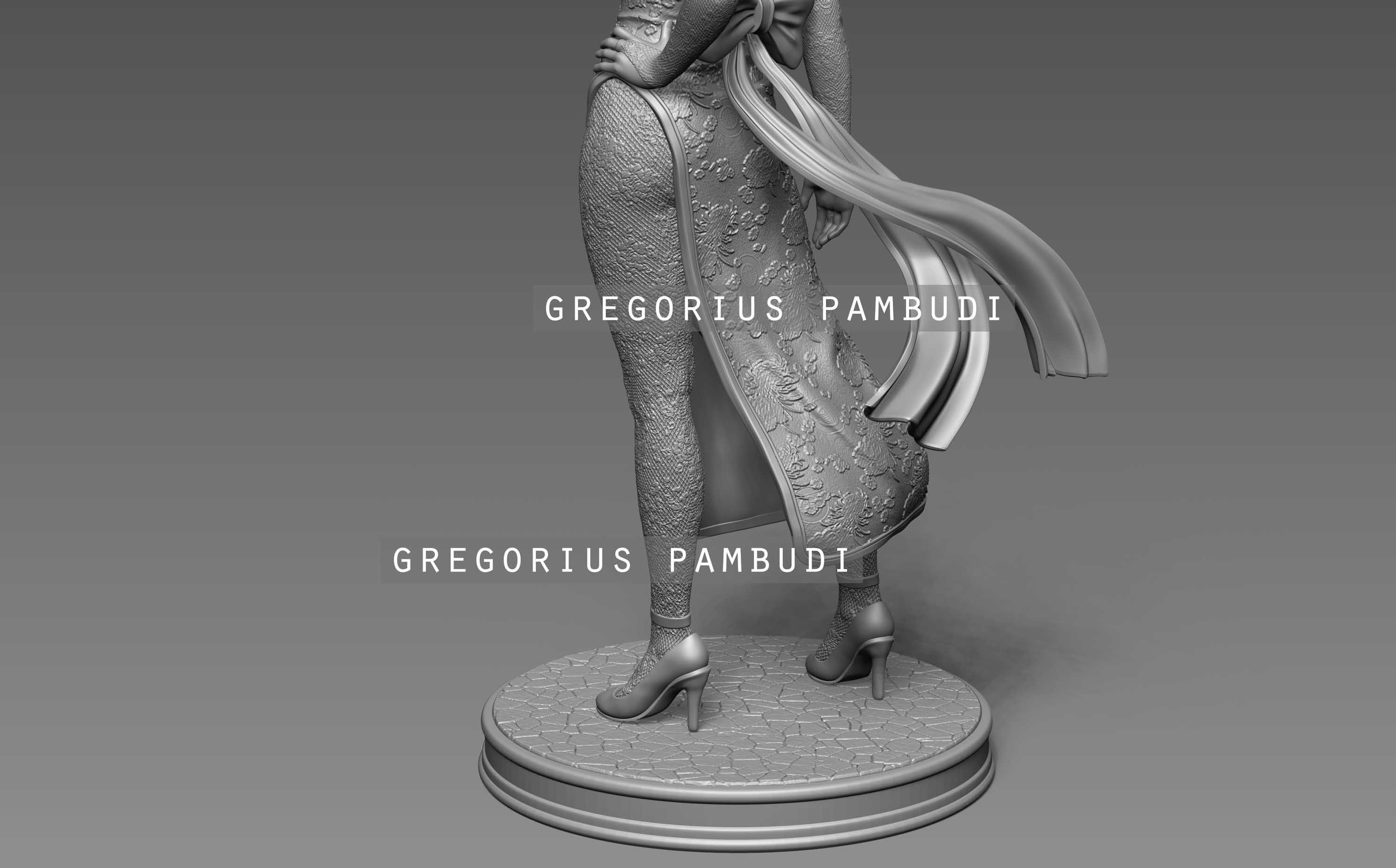 Tekken Anna Williams Fan Art Statue 3d Printable 3D model 3D printable ...