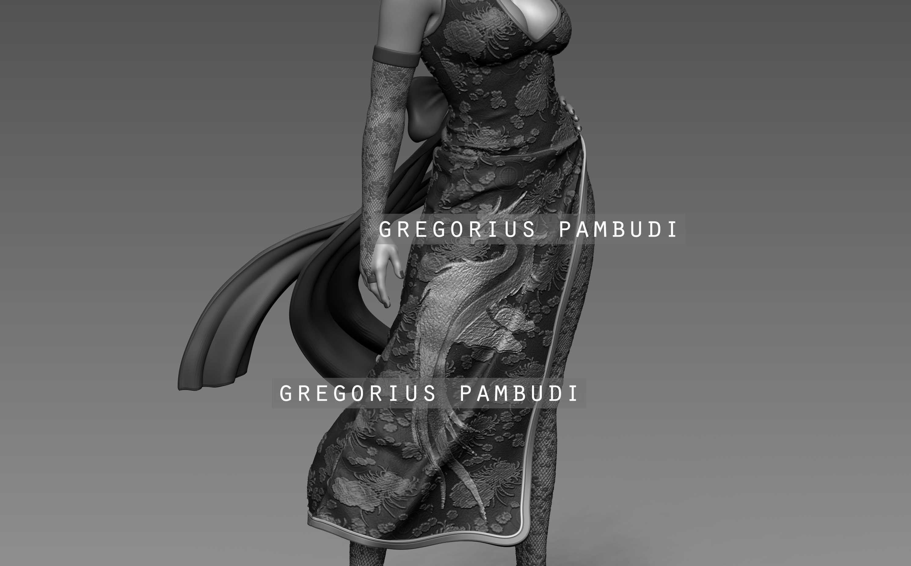 Tekken Anna Williams Fan Art Statue 3d Printable 3D model 3D printable ...