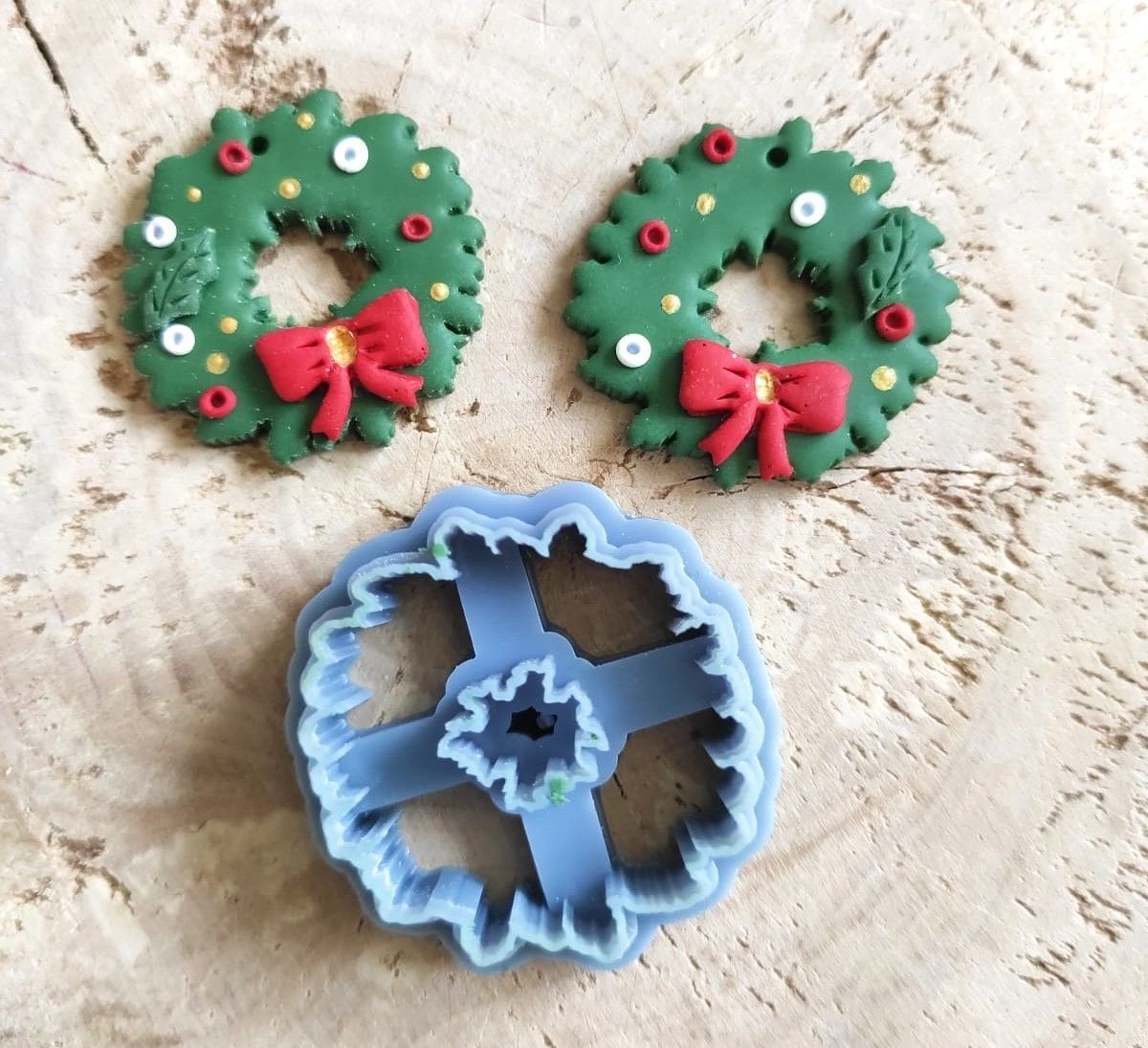 Christmas Wreath - Polymer Clay Cutter 3D model | CGTrader
