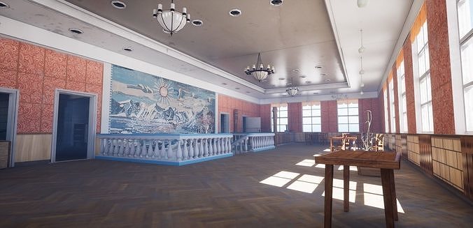 3D model Russian Building VR / AR / low-poly | CGTrader
