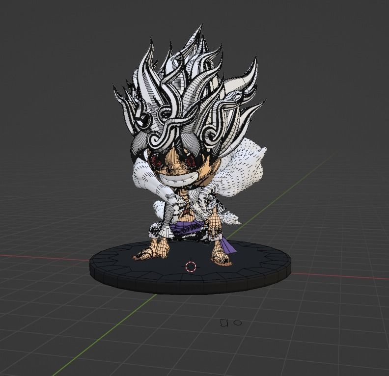 Luffy Gear 5 SD 3D Model 3D model rigged | CGTrader