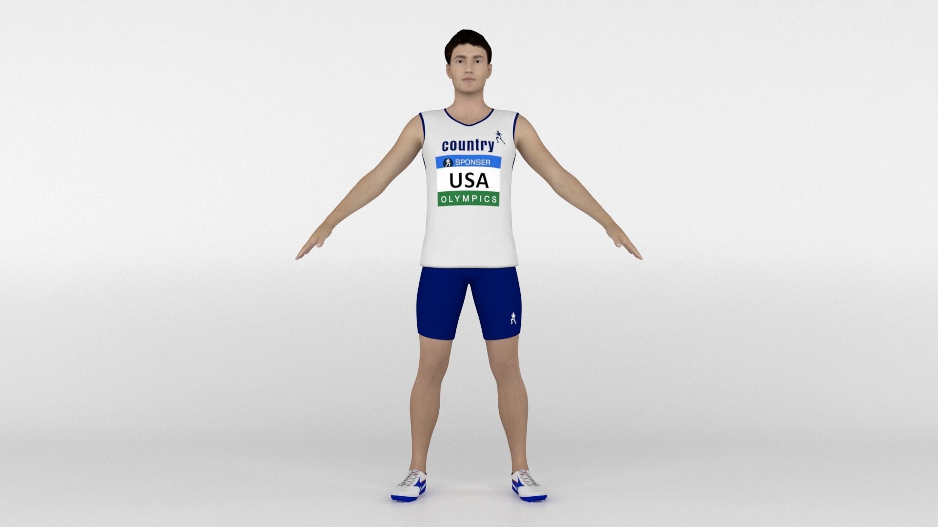 Athletic Runners 03 and 04 3D model | CGTrader