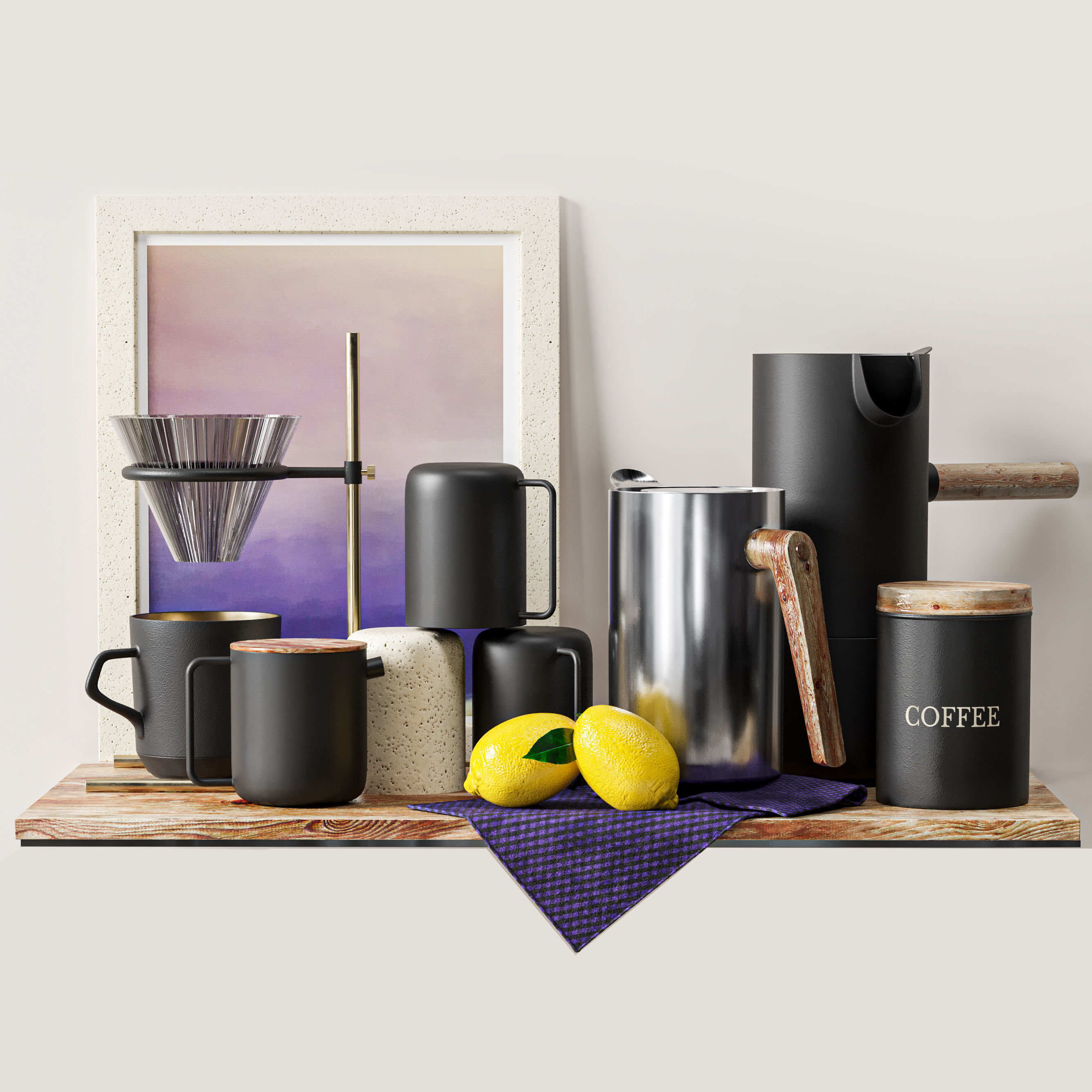 kitchen set1 -nordic 3D model | CGTrader