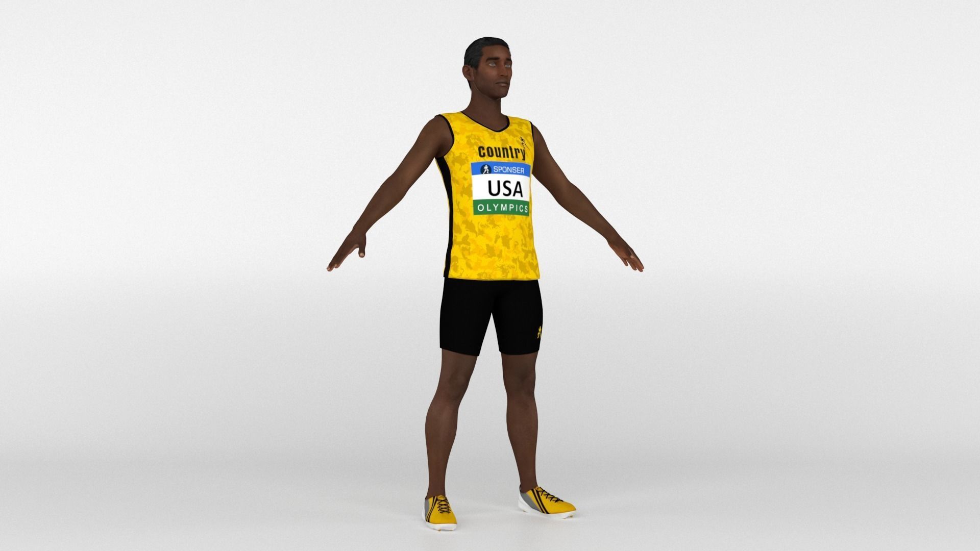 Athletic Runners 8 in 1 3D model | CGTrader
