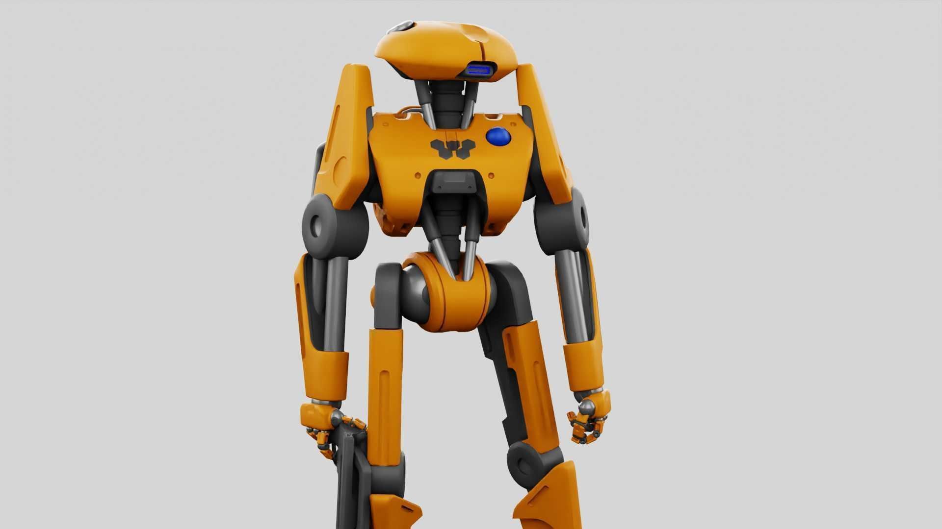 BATTLE DROID Z-100 RIGGED 3D model rigged | CGTrader