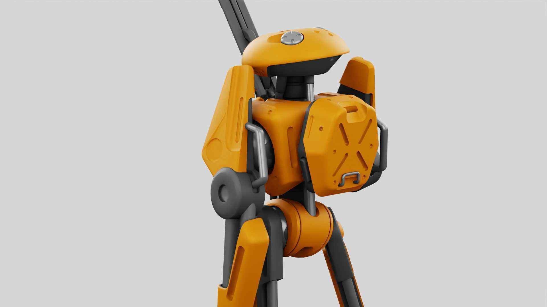 BATTLE DROID Z-100 RIGGED 3D model rigged | CGTrader