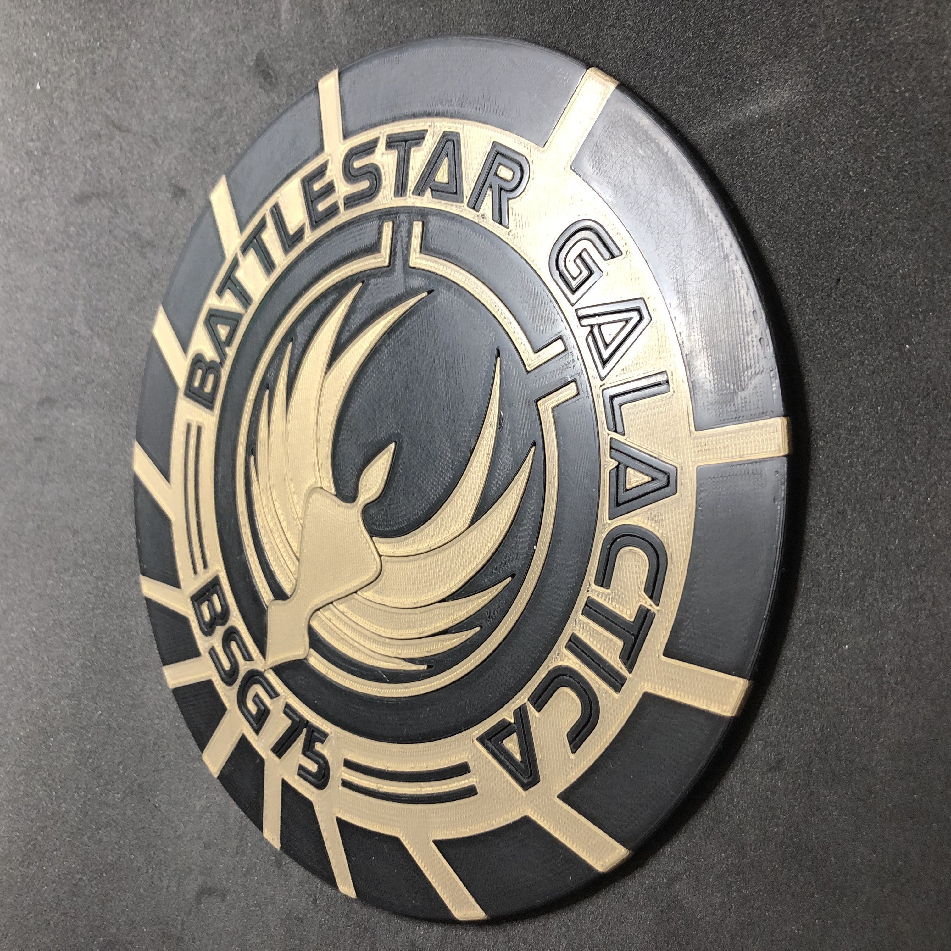 Battlestar Galactica BSG 75 Wall Plaque 3D model 3D printable | CGTrader