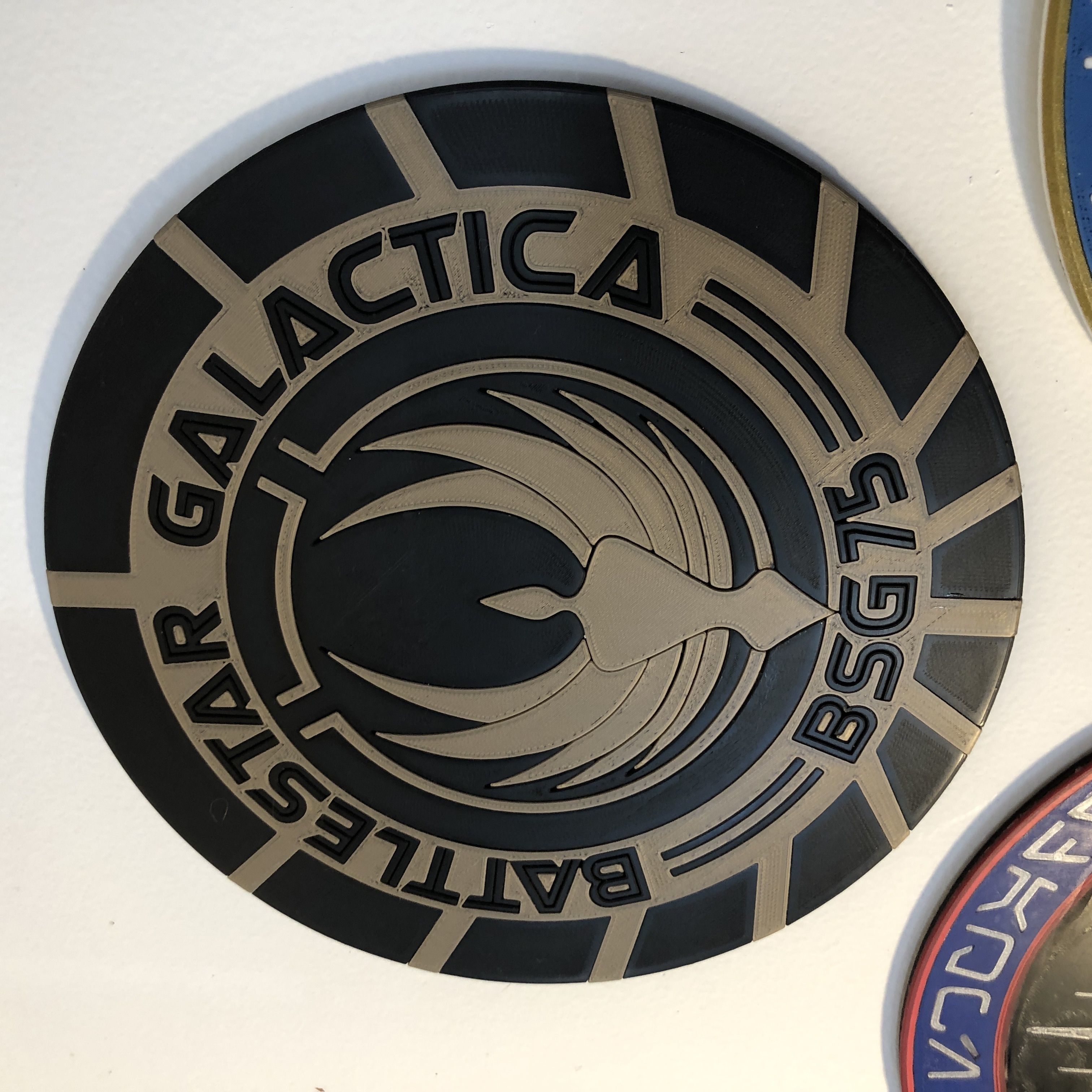 Battlestar Galactica BSG 75 Wall Plaque 3D model 3D printable | CGTrader