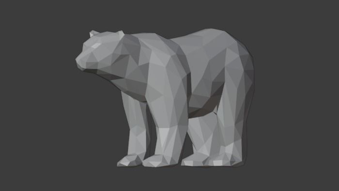 3D model Polygon Bear Low-Poly 3D Model VR / AR / low-poly | CGTrader