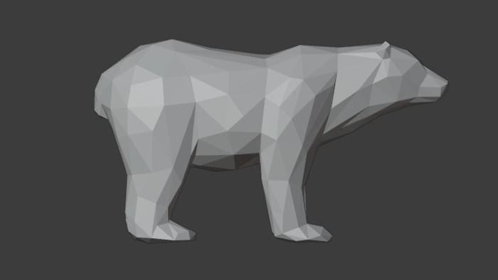 3D model Polygon Bear Low-Poly 3D Model VR / AR / low-poly | CGTrader