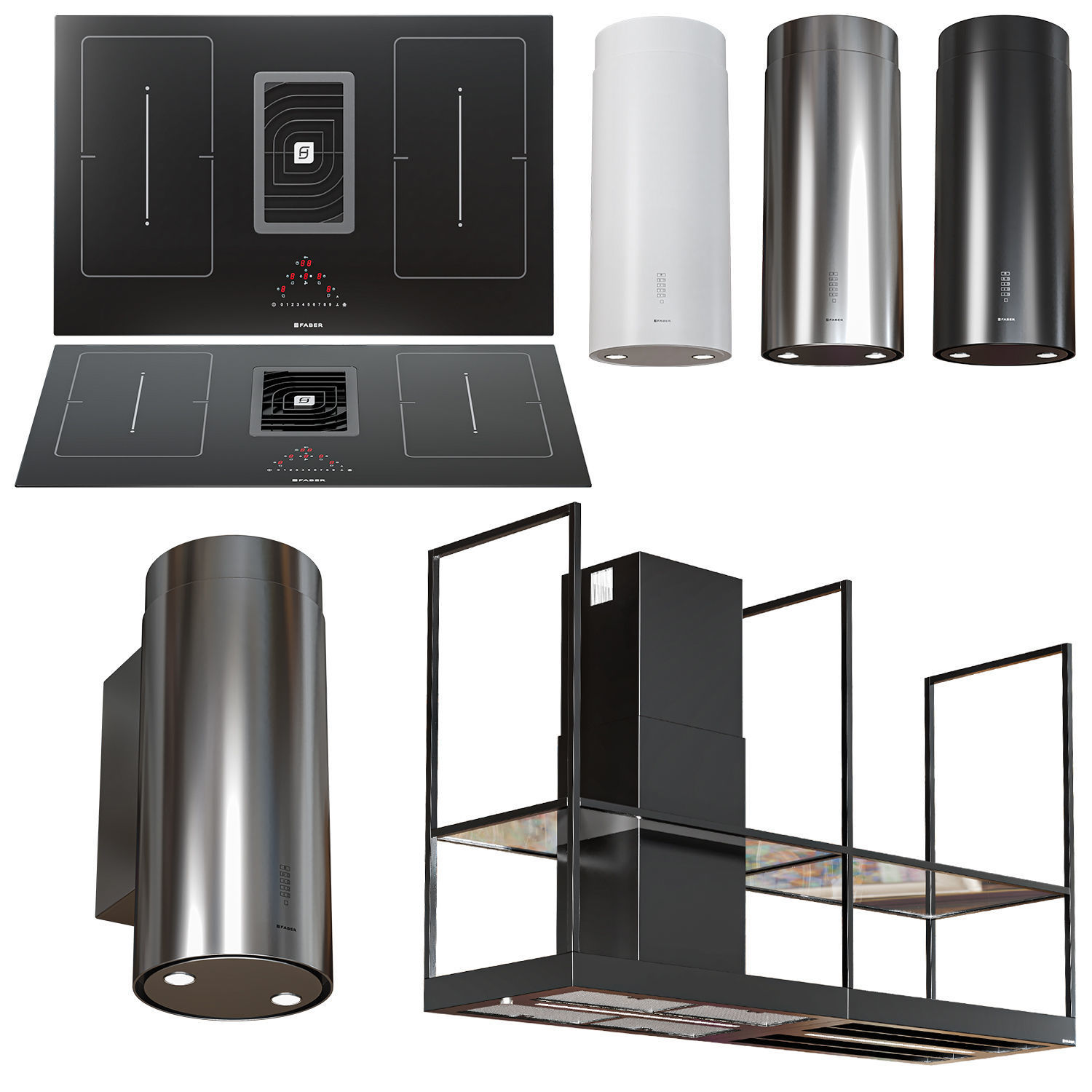 Faber Appliance Set 3D model | CGTrader