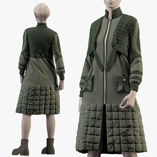 puffer jacket -ZPRJ- FBX- OBj- MTL-TEXTURES 3D model | CGTrader