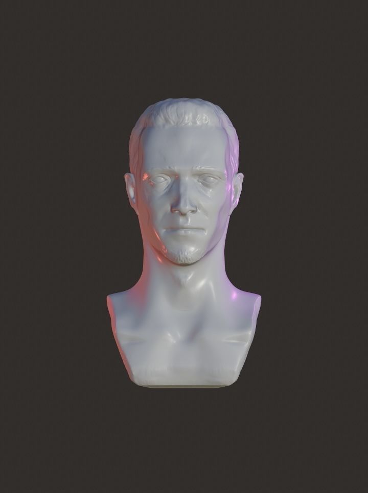 Male bust 3D model | CGTrader