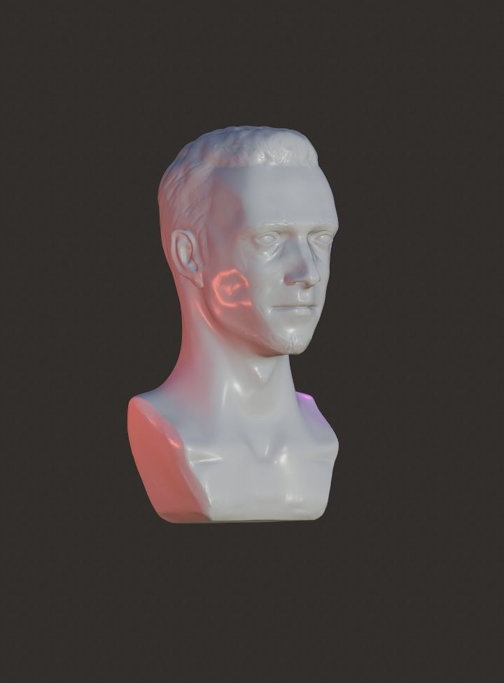 Male bust 3D model | CGTrader