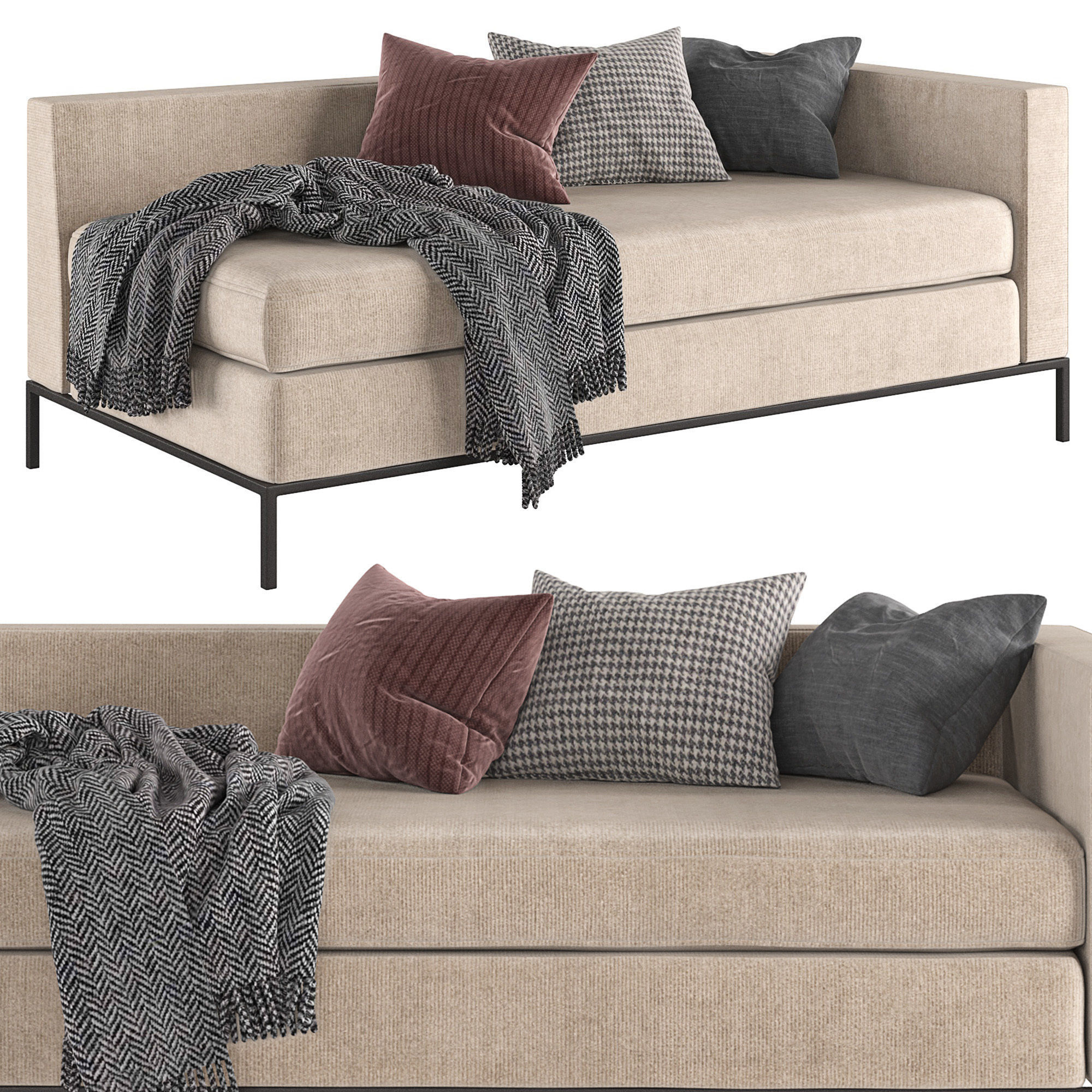 Daybed Lena 3D model | CGTrader