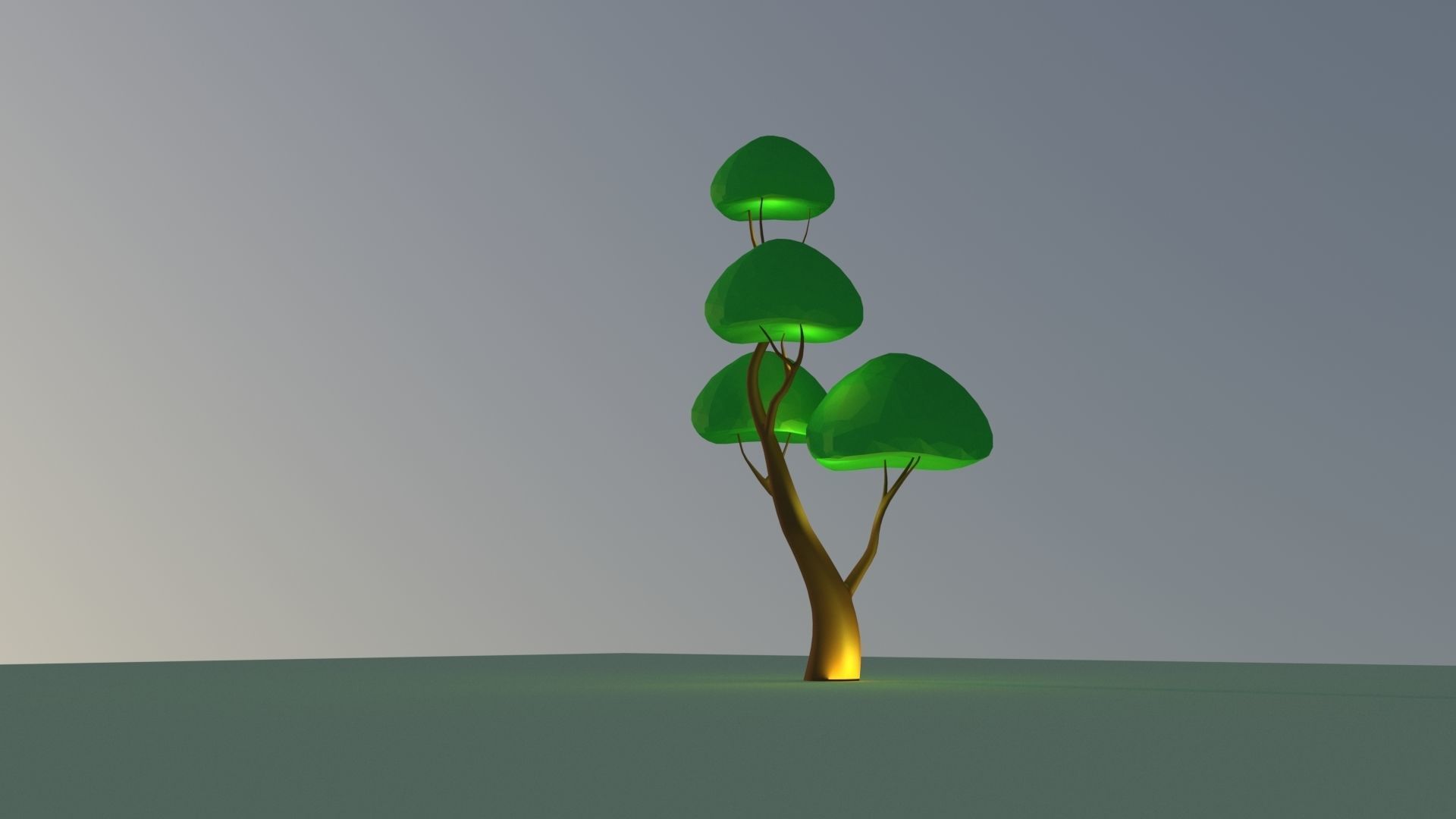 Cartoon Tree 05 3D model | CGTrader