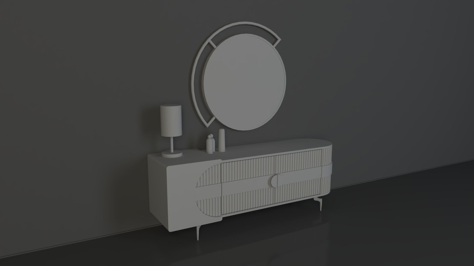 Vanity Dressing Table free 3D model | CGTrader