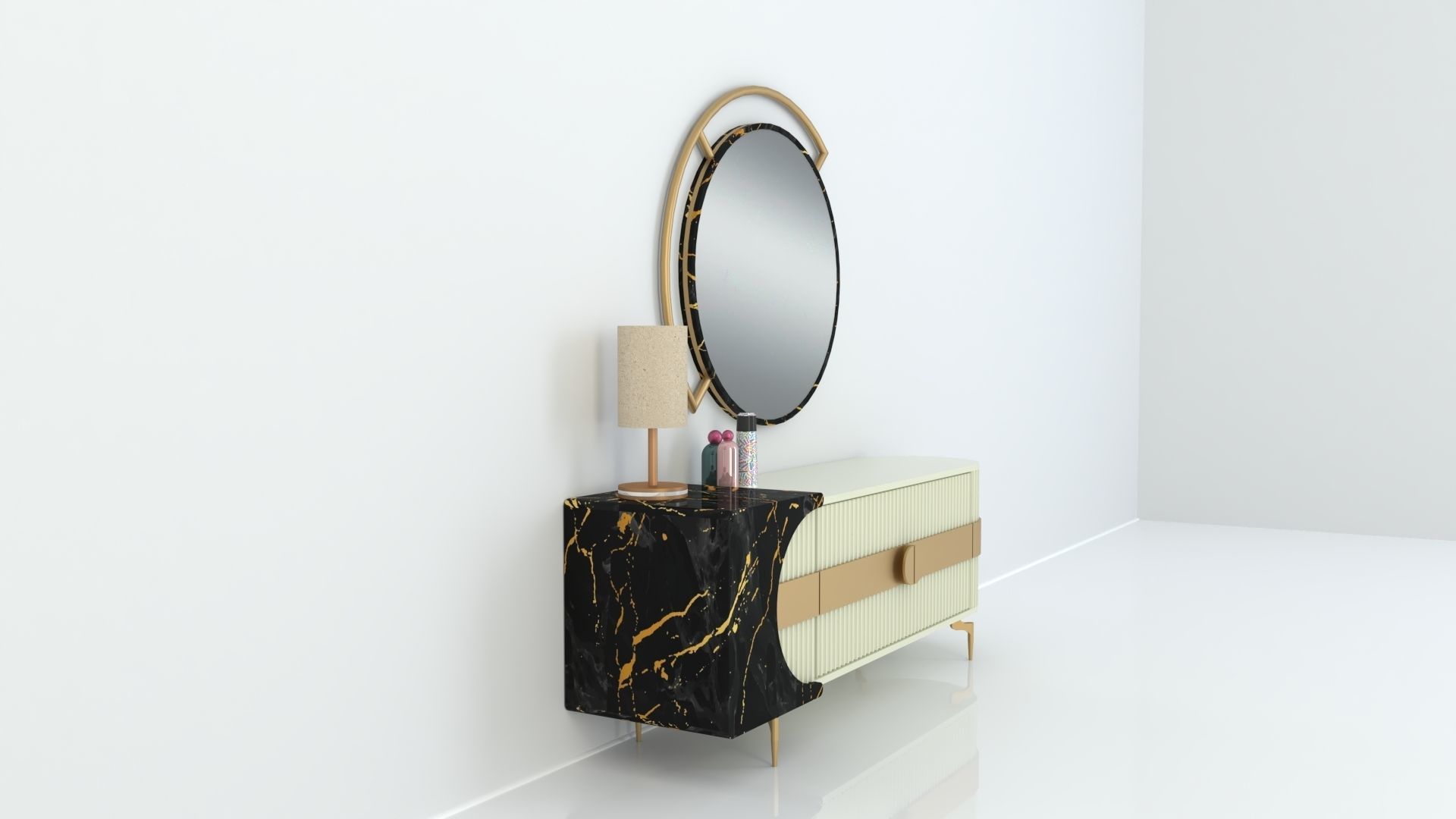 Vanity Dressing Table free 3D model | CGTrader