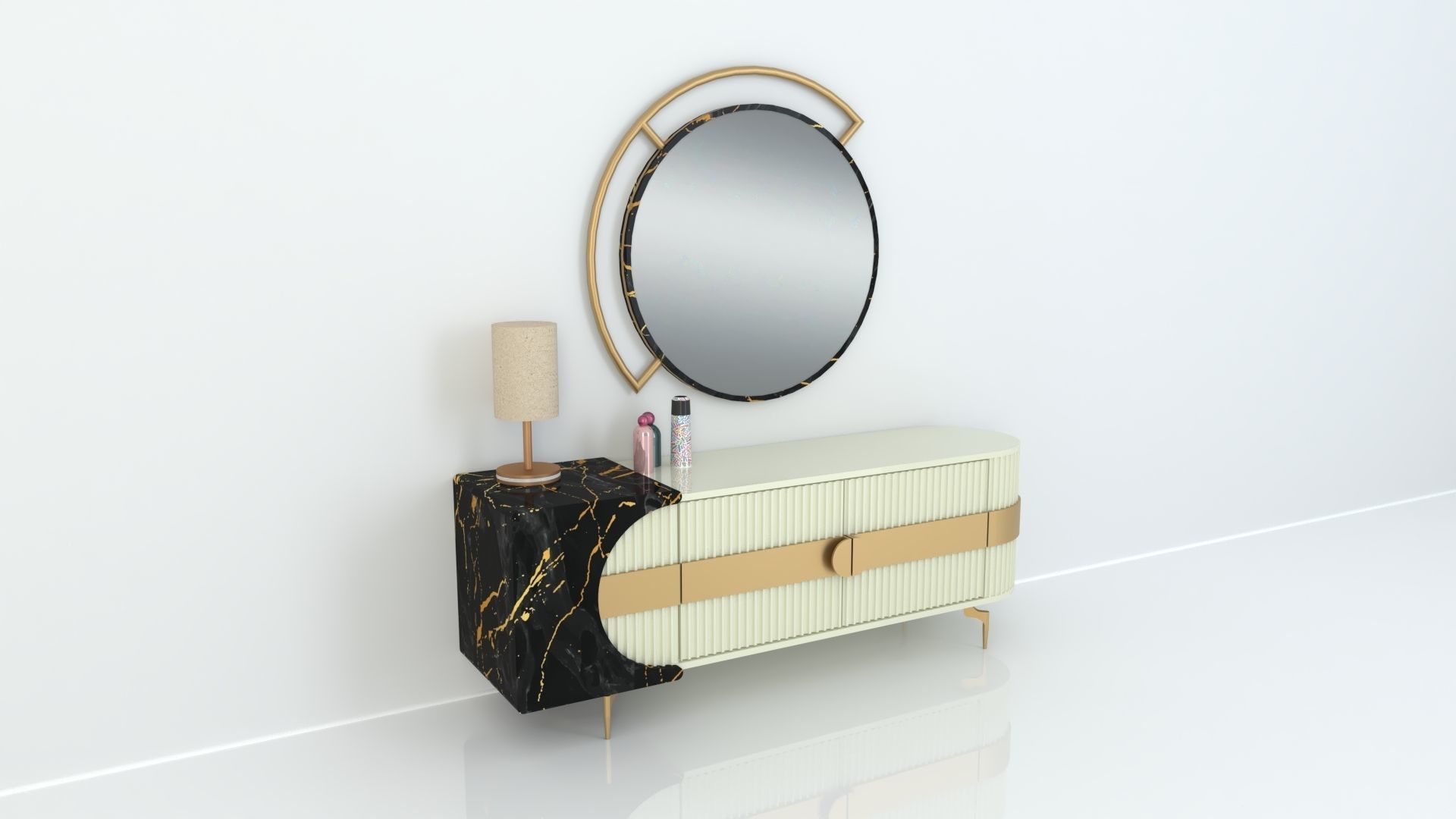 Vanity Dressing Table free 3D model | CGTrader