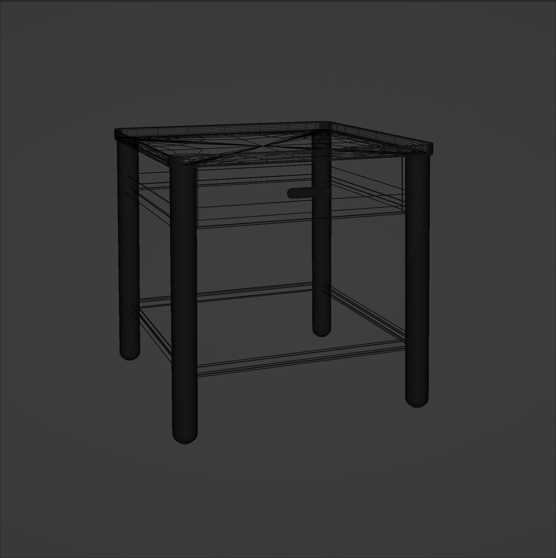 Oak Side Table - NoisyCube free 3D model | CGTrader