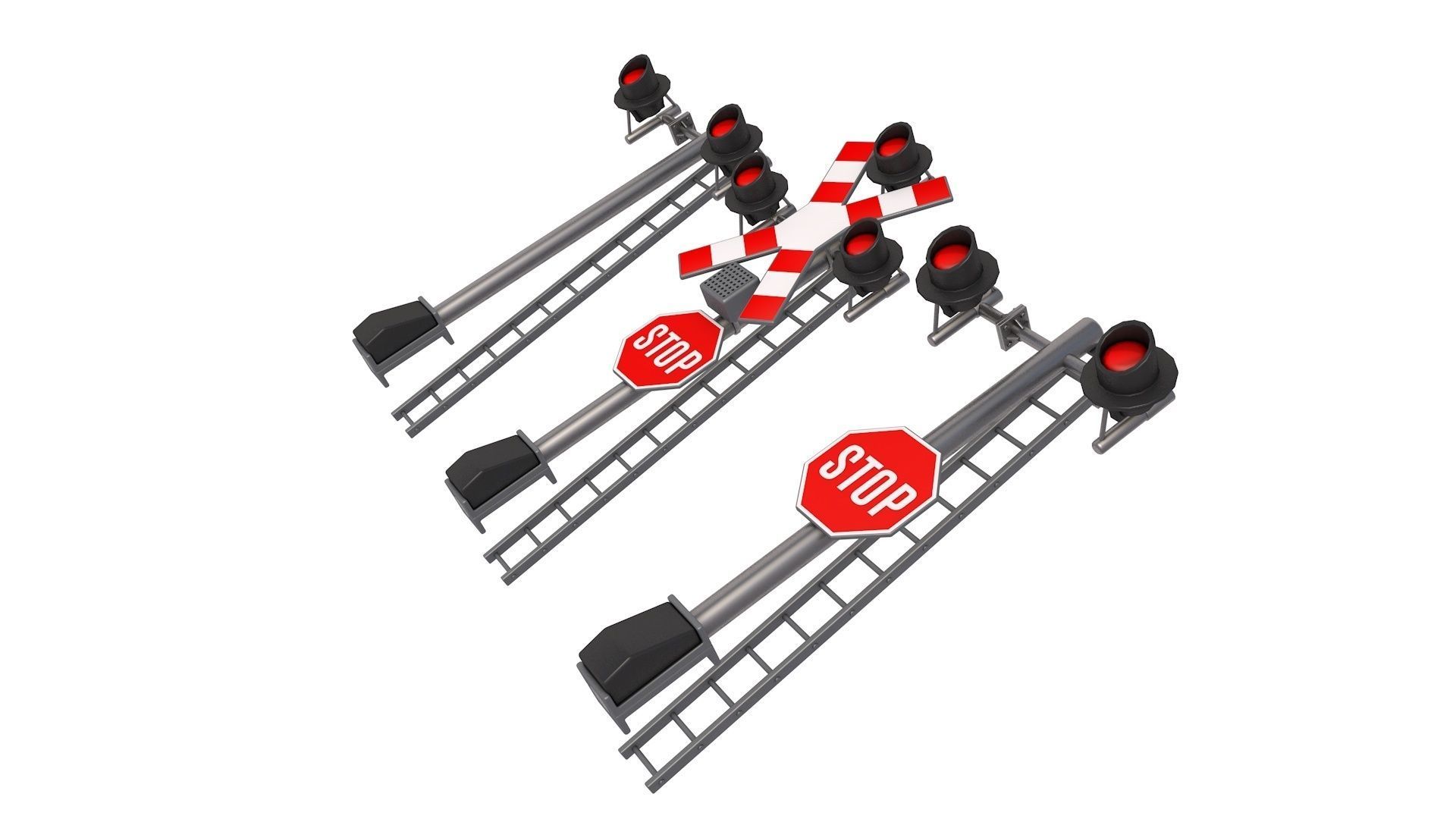 Railroad Crossings collection 3D model | CGTrader Railroad Crossings collection 3D model | CGTrader