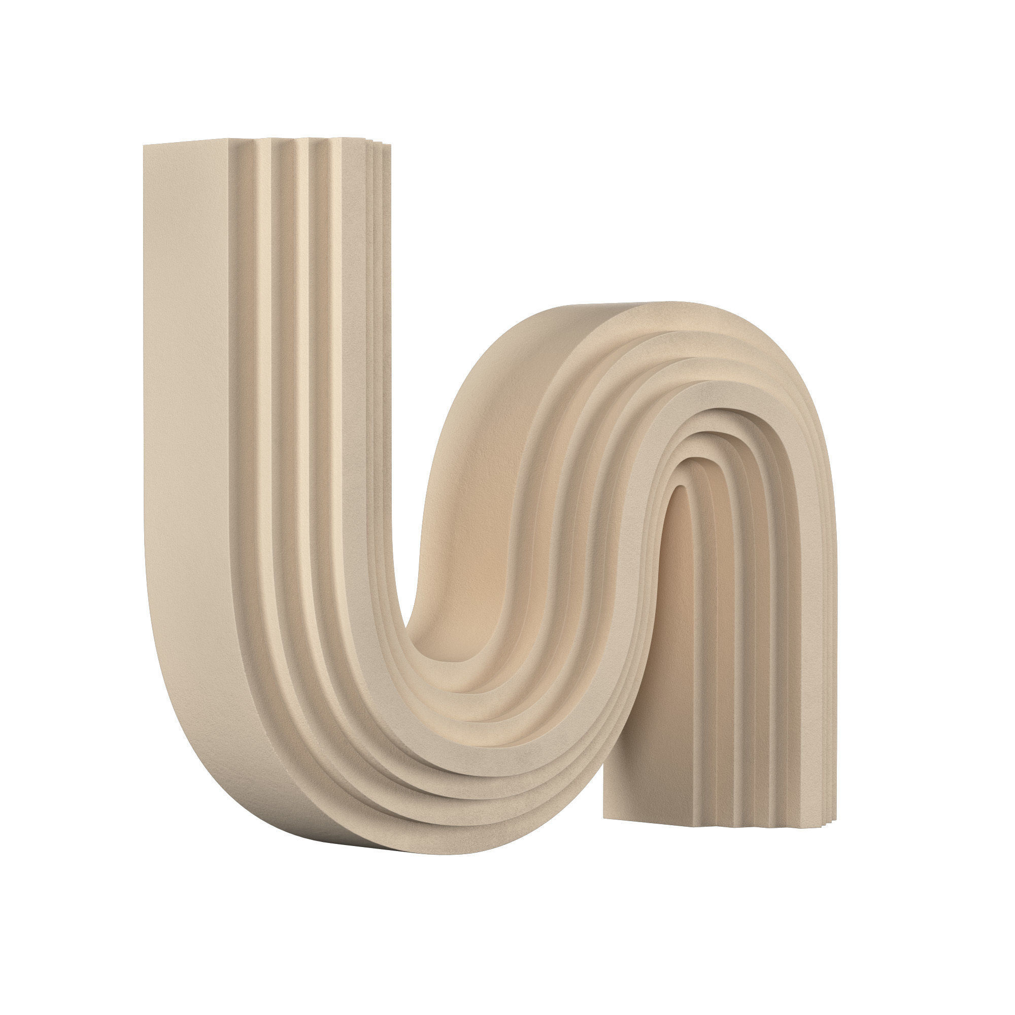 Curve Vase 3D model | CGTrader