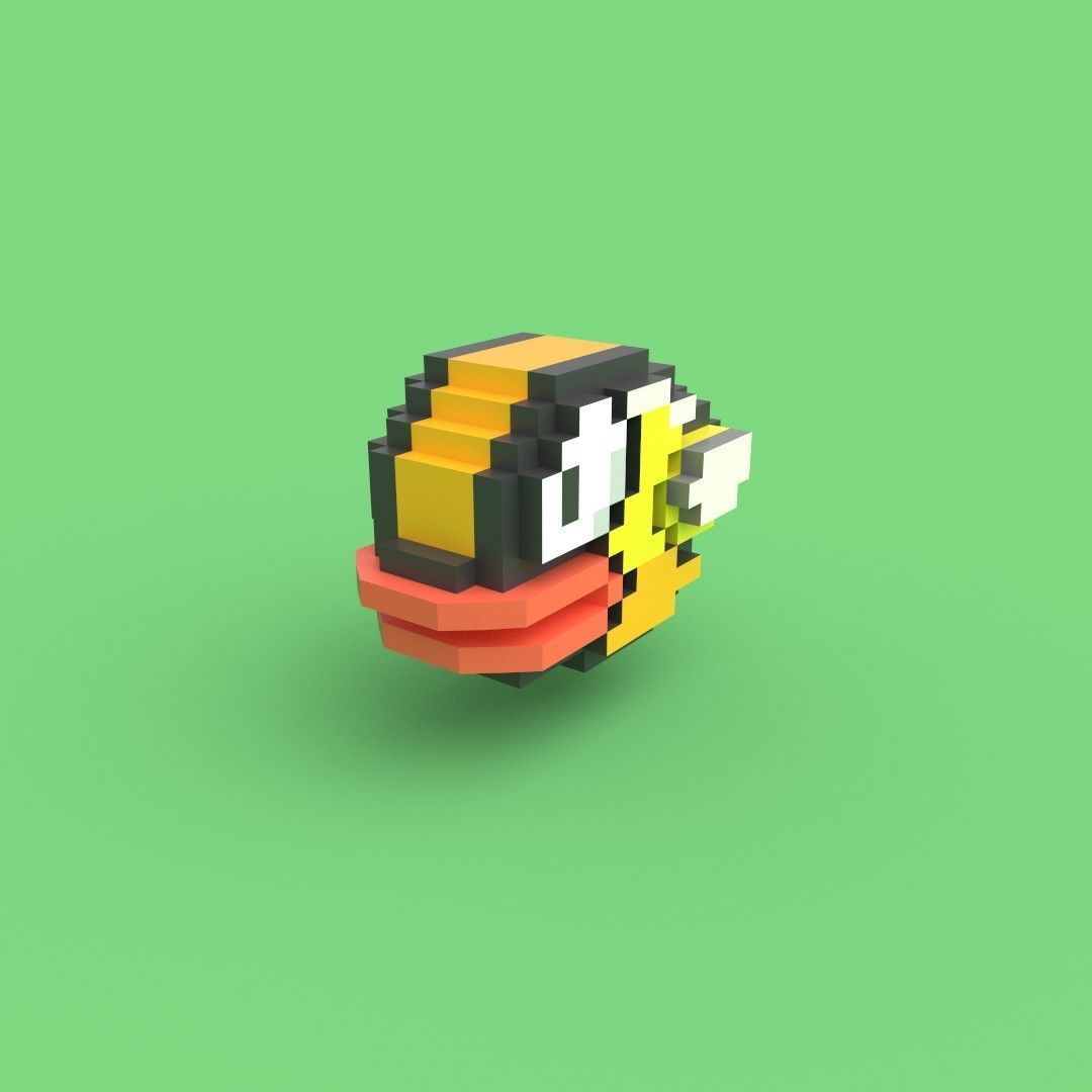 3D model Flappy Bird 3D VR / AR / low-poly | CGTrader