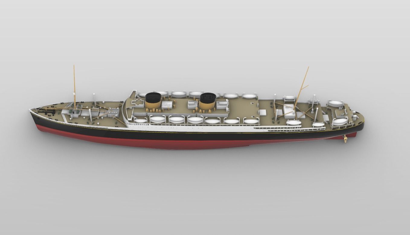 MV GEORGIC 1931 last White Star Line ship printable model 3D model 3D ...