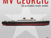 MV GEORGIC 1931 last White Star Line ship printable model 3D model 3D ...
