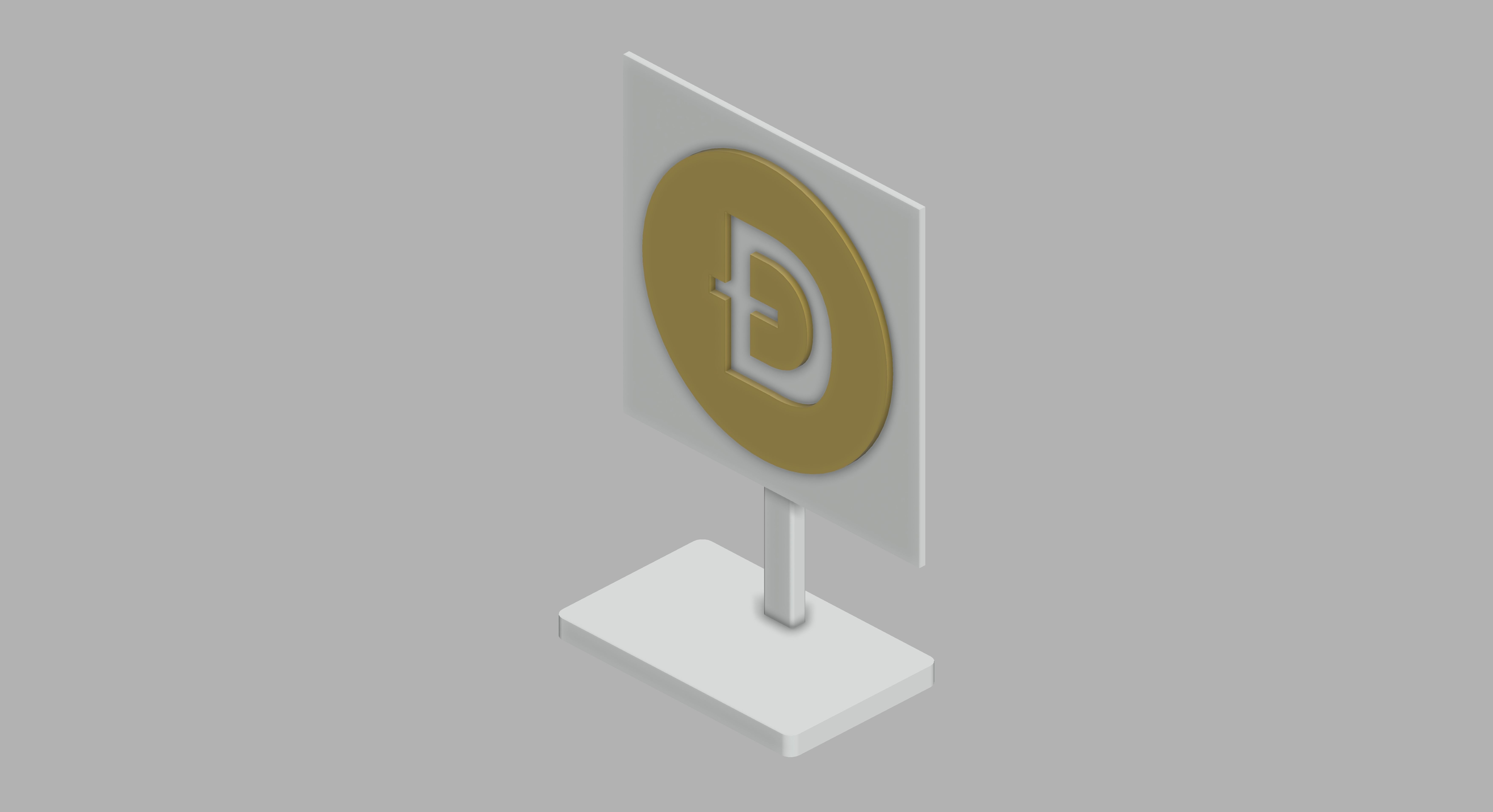 Doge Coin Stand 3D model 3D printable | CGTrader