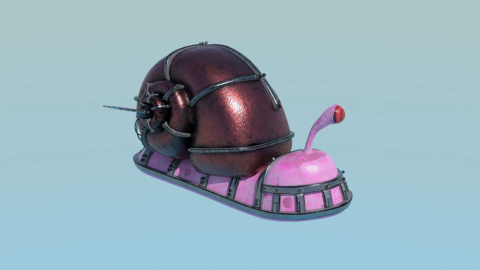 3D model Mecha Snail VR / AR / low-poly | CGTrader