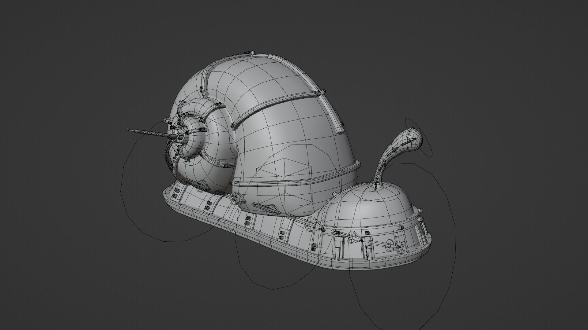 3D model Mecha Snail VR / AR / low-poly | CGTrader