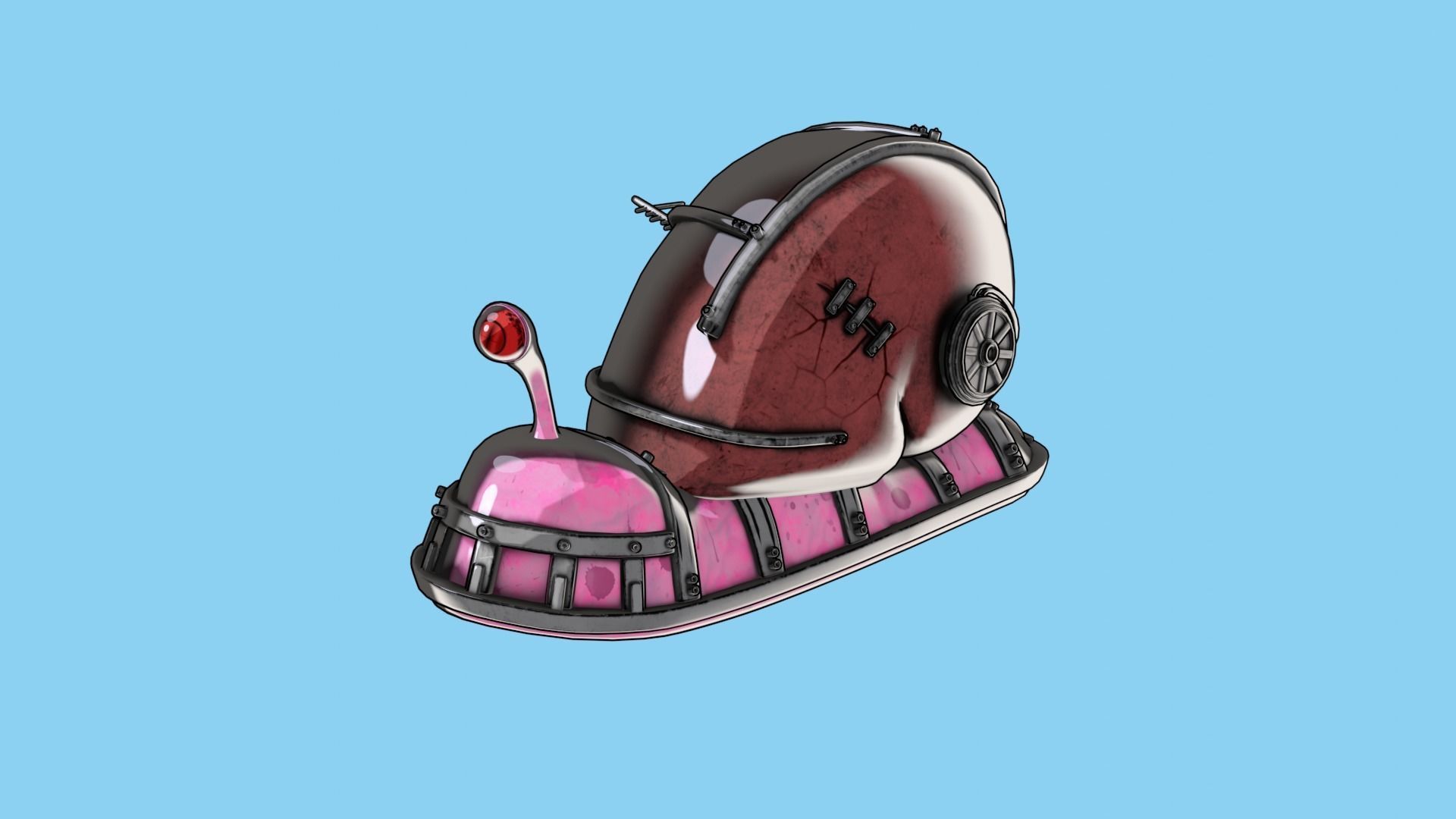 3D model Mecha Snail VR / AR / low-poly | CGTrader