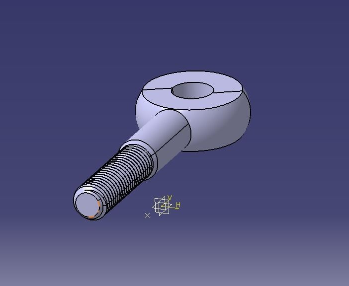 M16 Eye Bolt 3D model 3D printable | CGTrader