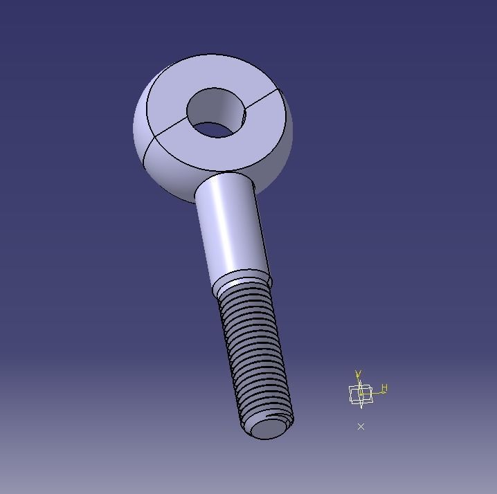 M16 Eye Bolt 3D model 3D printable | CGTrader