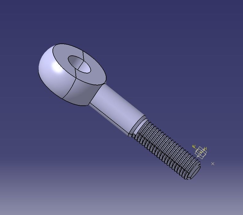 M16 Eye Bolt 3D model 3D printable | CGTrader