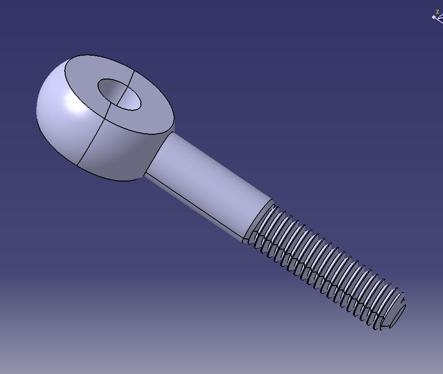 M10 Eye Bolt 3D model 3D printable | CGTrader