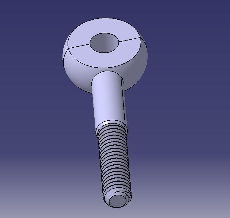 M10 Eye Bolt 3D model 3D printable | CGTrader