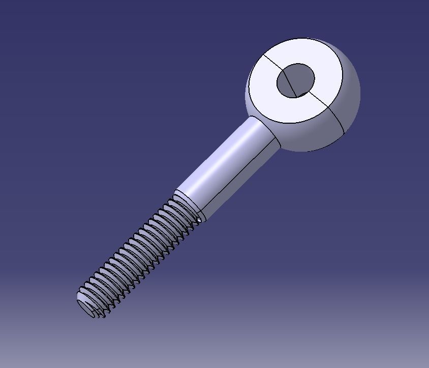 M8 Eye Bolt 3D model 3D printable | CGTrader
