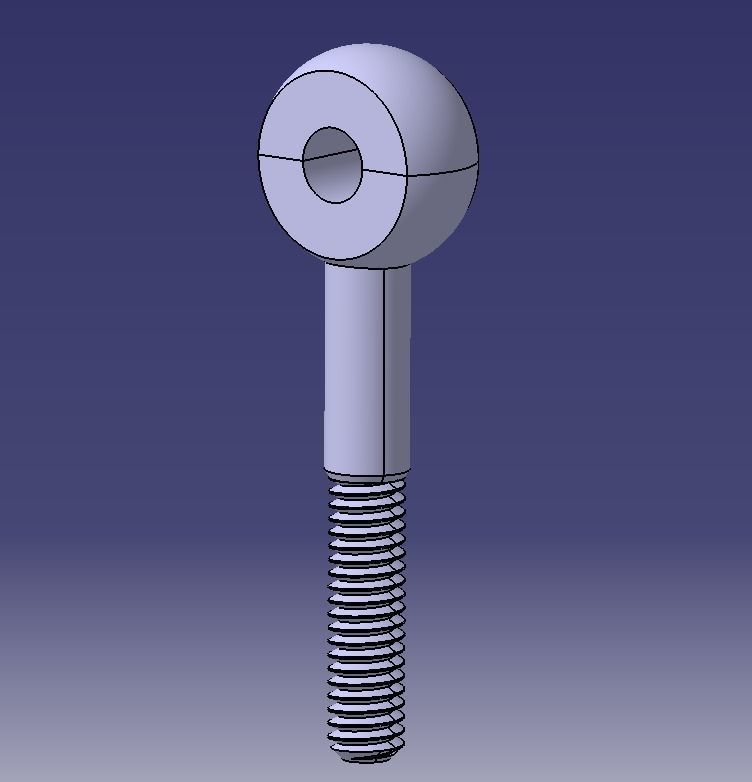 M8 Eye Bolt 3D model 3D printable | CGTrader