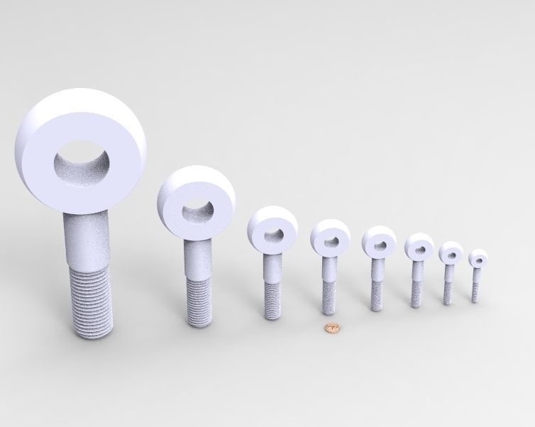 M8 Eye Bolt 3D model 3D printable | CGTrader