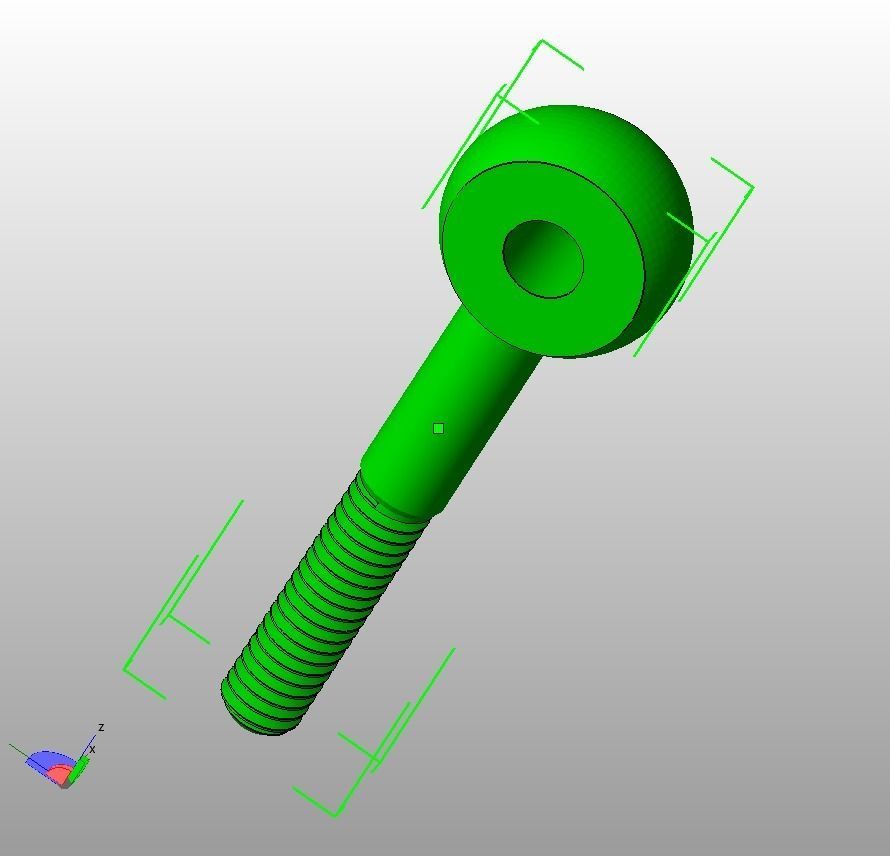 M8 Eye Bolt 3D model 3D printable | CGTrader