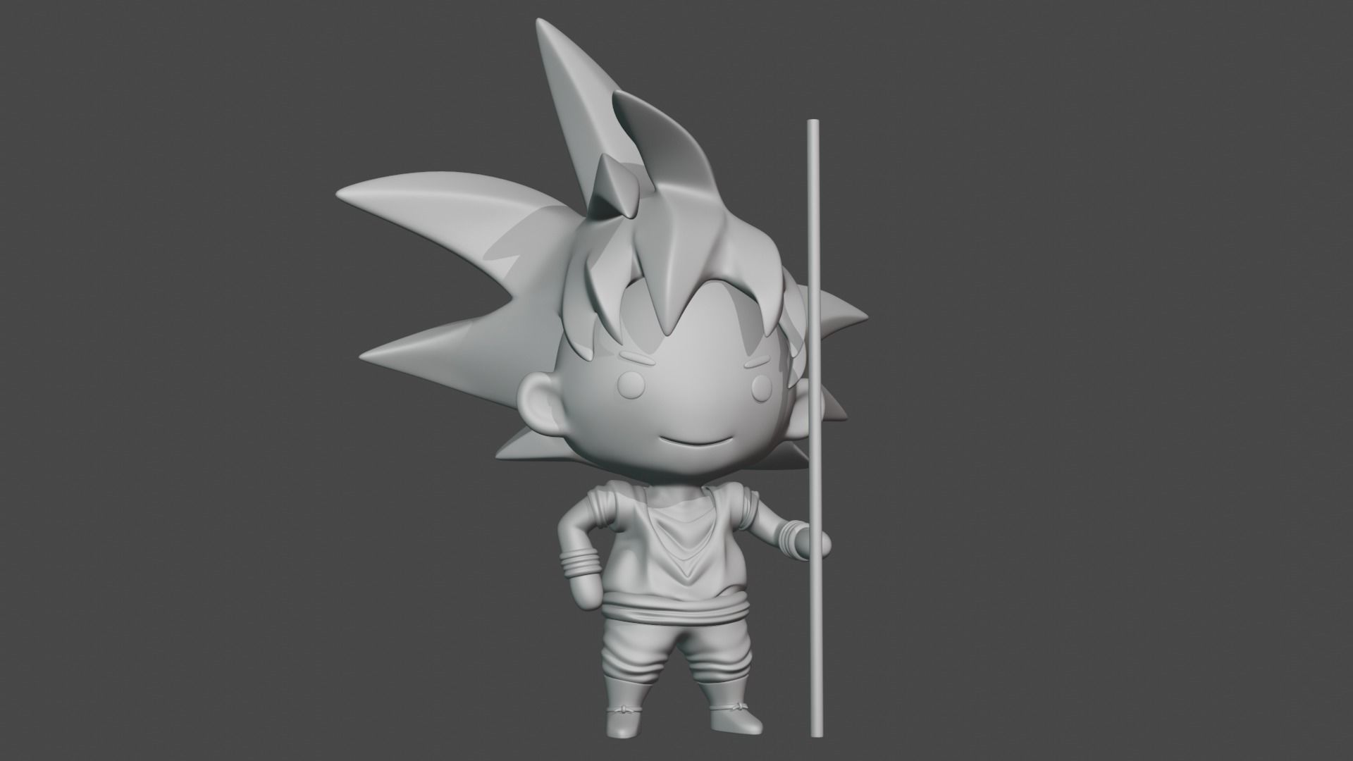Goku Chibi - Dragon Ball 3D model 3D printable | CGTrader