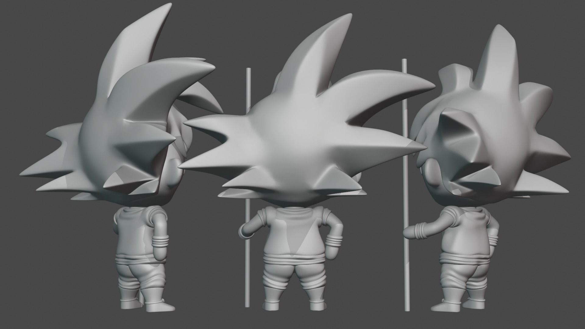 Goku Chibi - Dragon Ball 3D model 3D printable | CGTrader